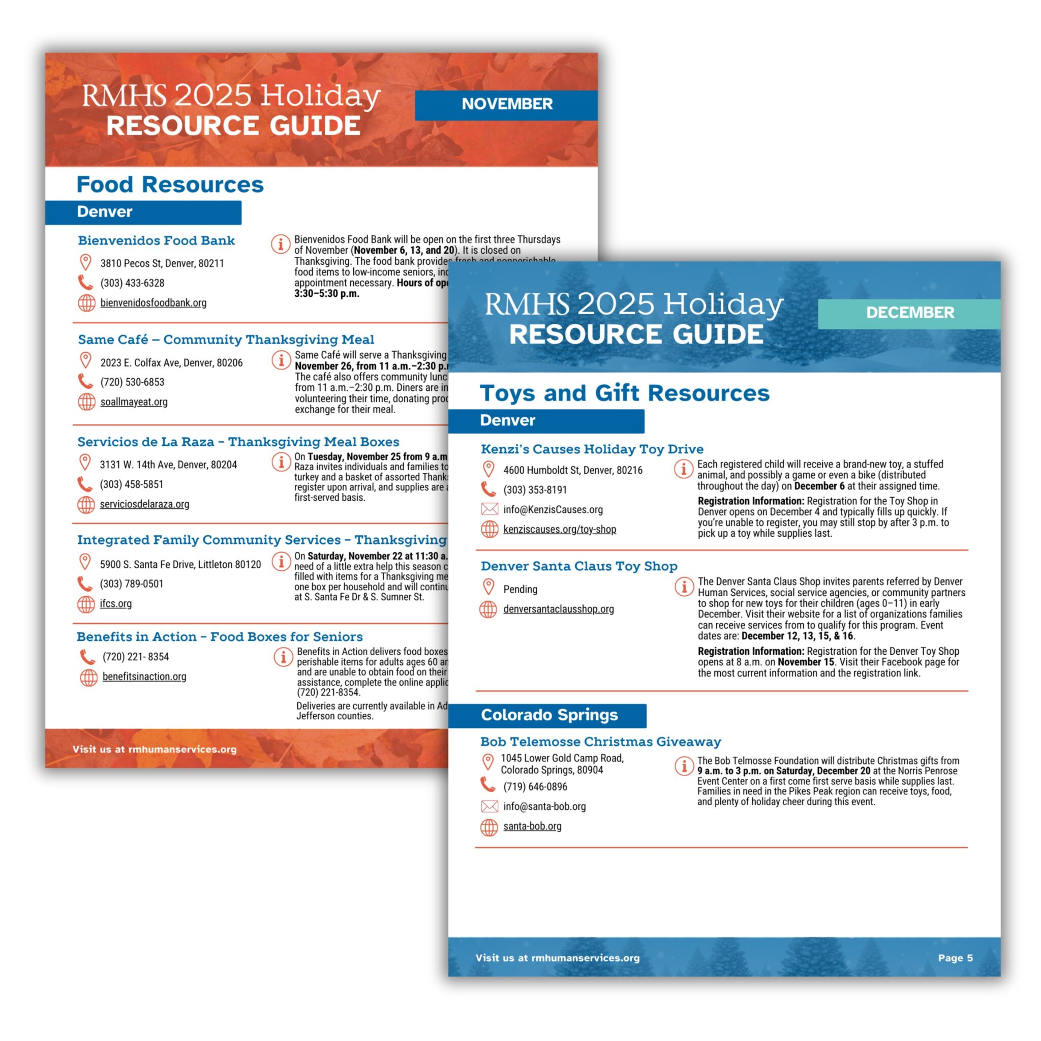 Colorado Holiday Resource Guide - RMHS